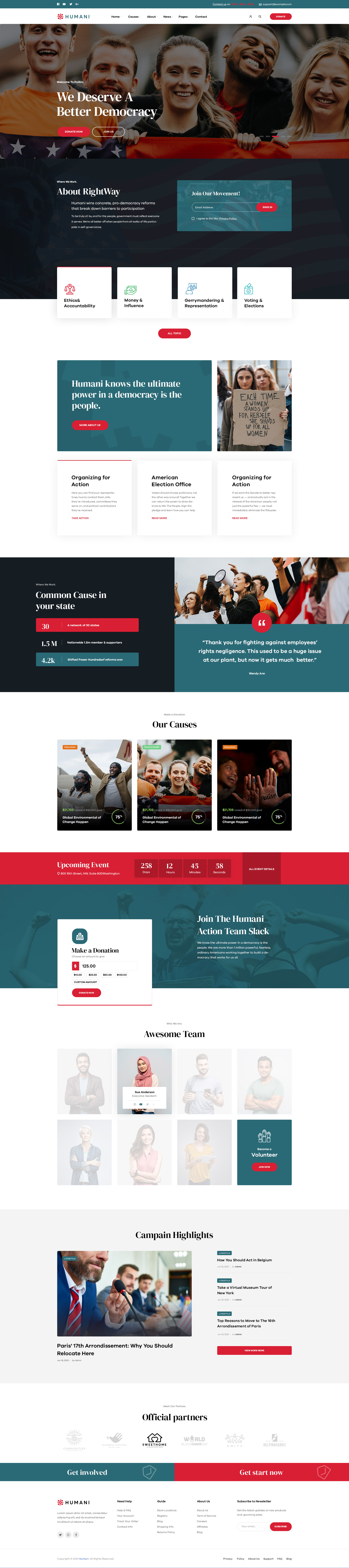 Humani - Nonprofit & Charity WordPress Theme by Opal_WP | ThemeForest