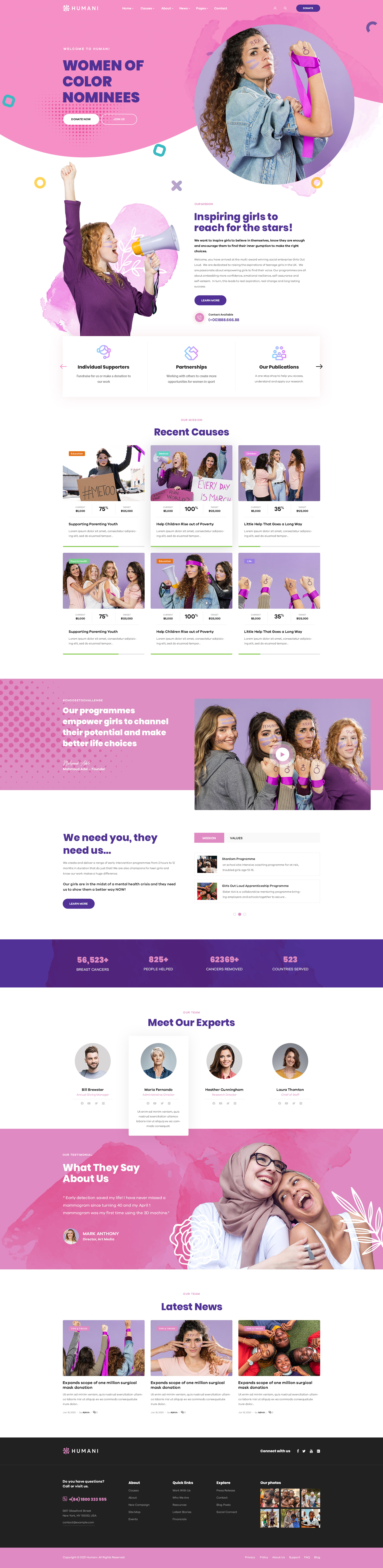 Humani - Nonprofit & Charity WordPress Theme by Opal_WP | ThemeForest