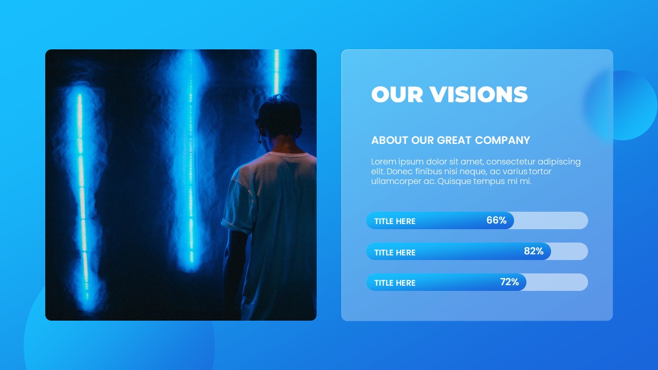 Glassmorphism PowerPoint Presentation Template, Presentation Templates