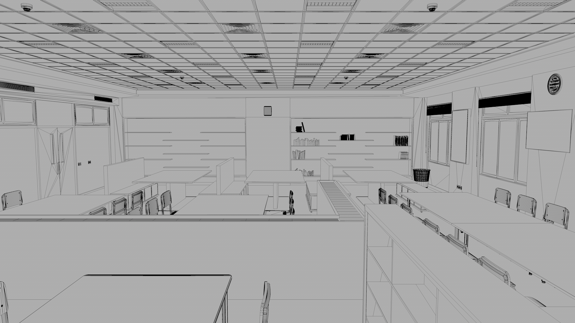 University Study Room by Benz_creation | 3DOcean