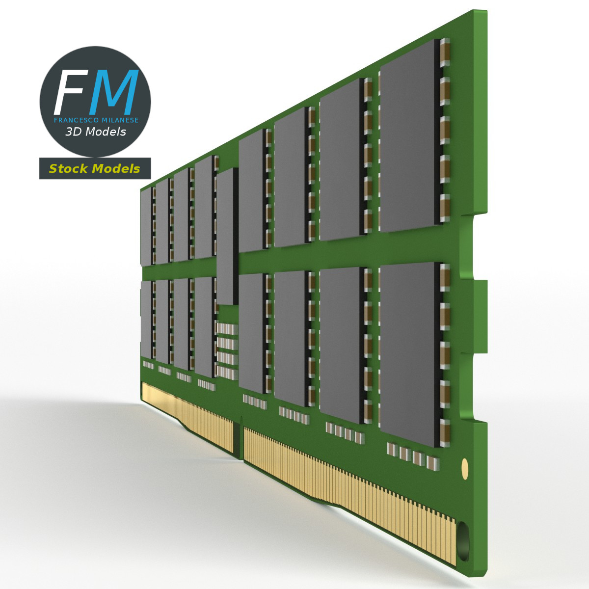 DDR5 RAM memory module 1 by FrancescoMilanese85 | 3DOcean