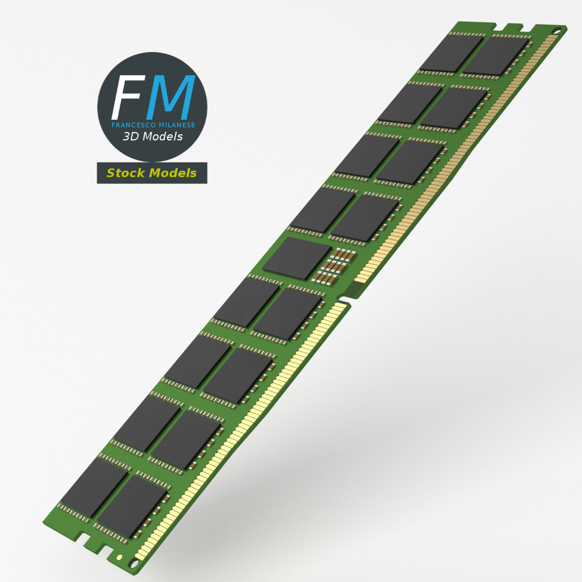DDR5 RAM memory module 1 by FrancescoMilanese85 | 3DOcean