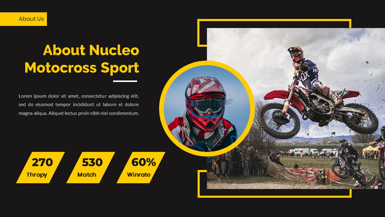 Nucleo – Motocross PowerPoint Template, Presentation Templates ...