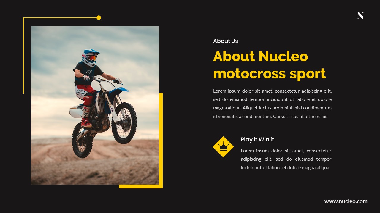 Nucleo – Motocross PowerPoint Template, Presentation Templates ...