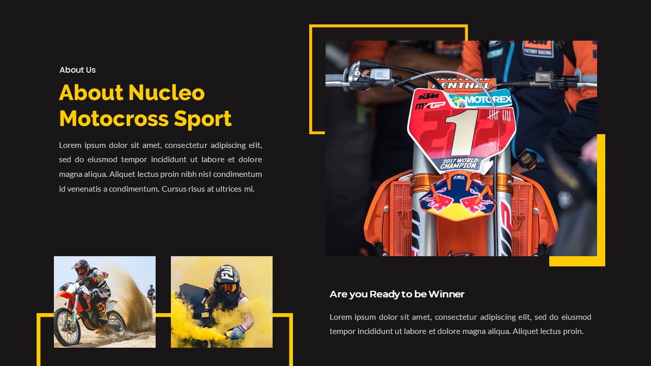 Nucleo – Motocross PowerPoint Template, Presentation Templates ...