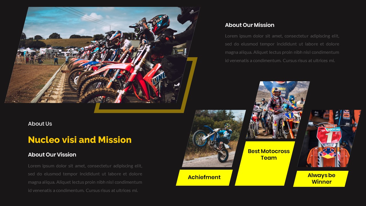 Nucleo – Motocross PowerPoint Template, Presentation Templates ...