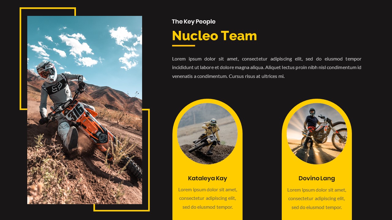 Nucleo – Motocross PowerPoint Template, Presentation Templates ...