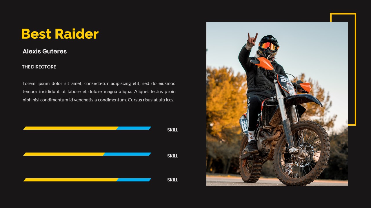 Nucleo – Motocross PowerPoint Template, Presentation Templates ...