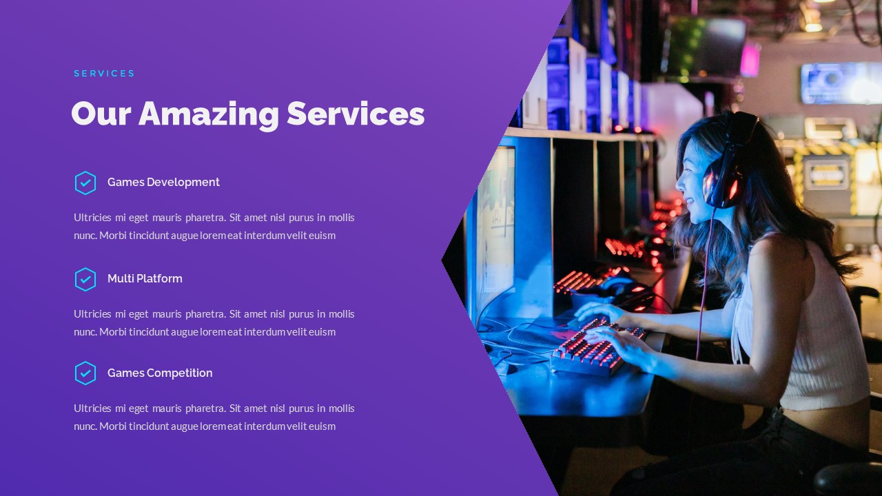 Exagon - Gaming Studio PowerPoint Presentation Template, Presentation ...