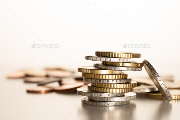 Tower of money coins Stock Photo by Pasanheco | PhotoDune