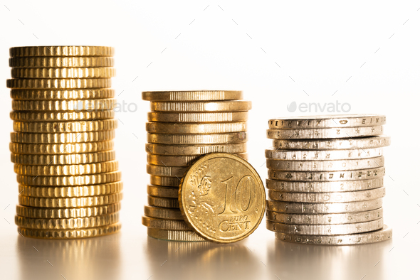 Tower of money coins Stock Photo by Pasanheco | PhotoDune