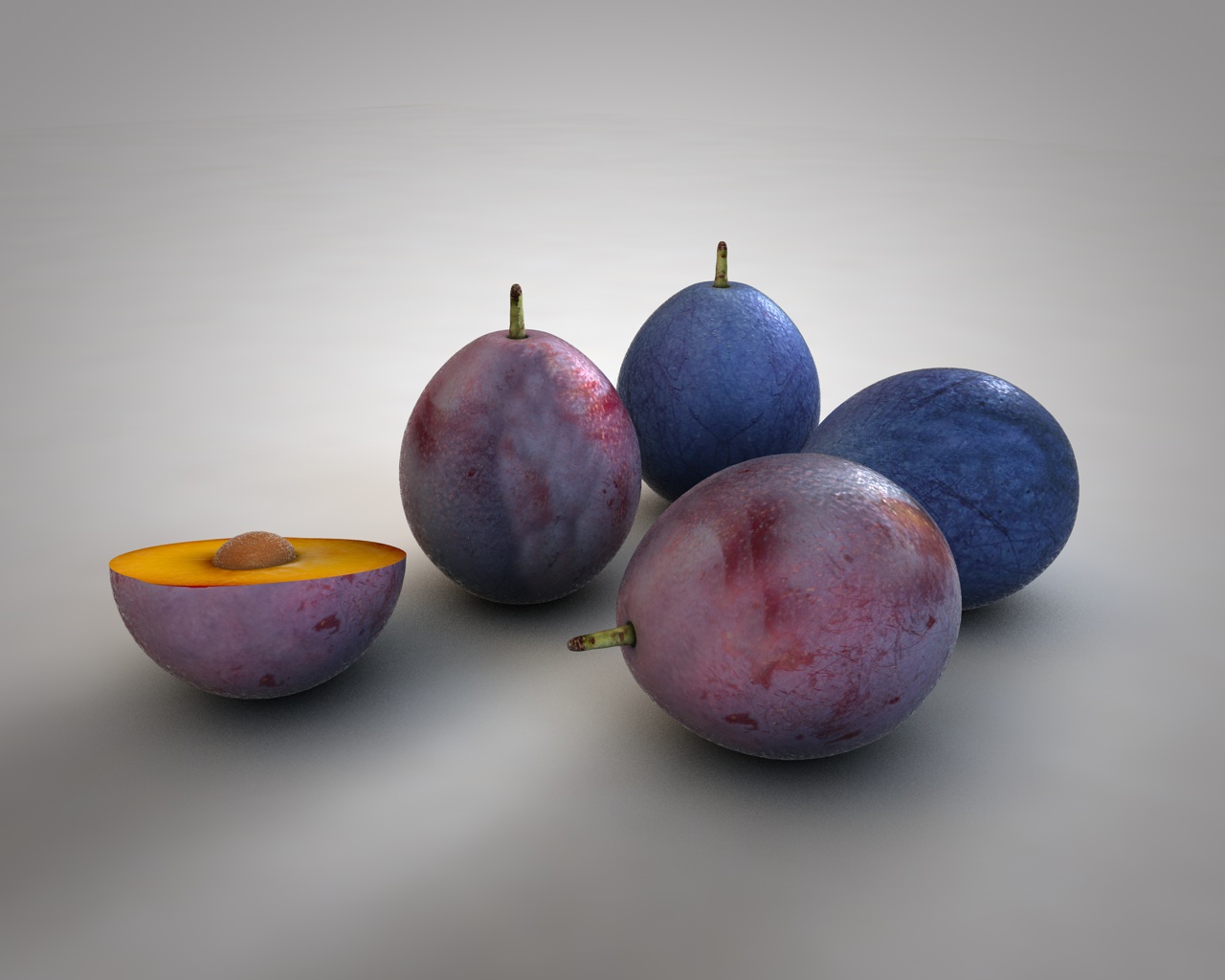 Damson Plum 3d model by TurboCG | 3DOcean