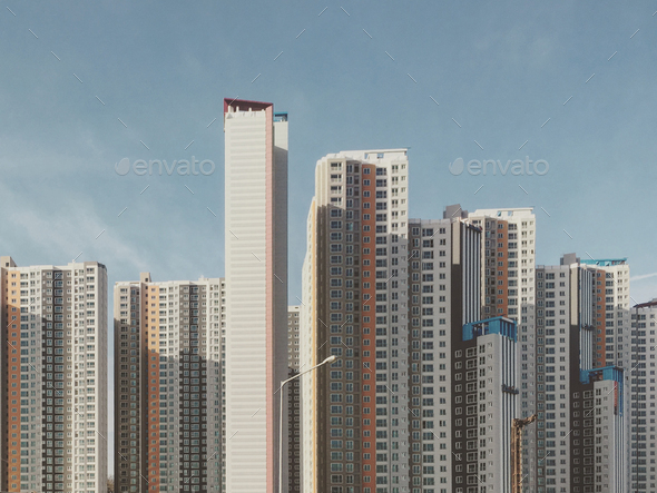 Light and brown high rise buildings Stock Photo by scopioimages | PhotoDune