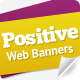 Positive Attitude Web Banners, Web Elements | GraphicRiver