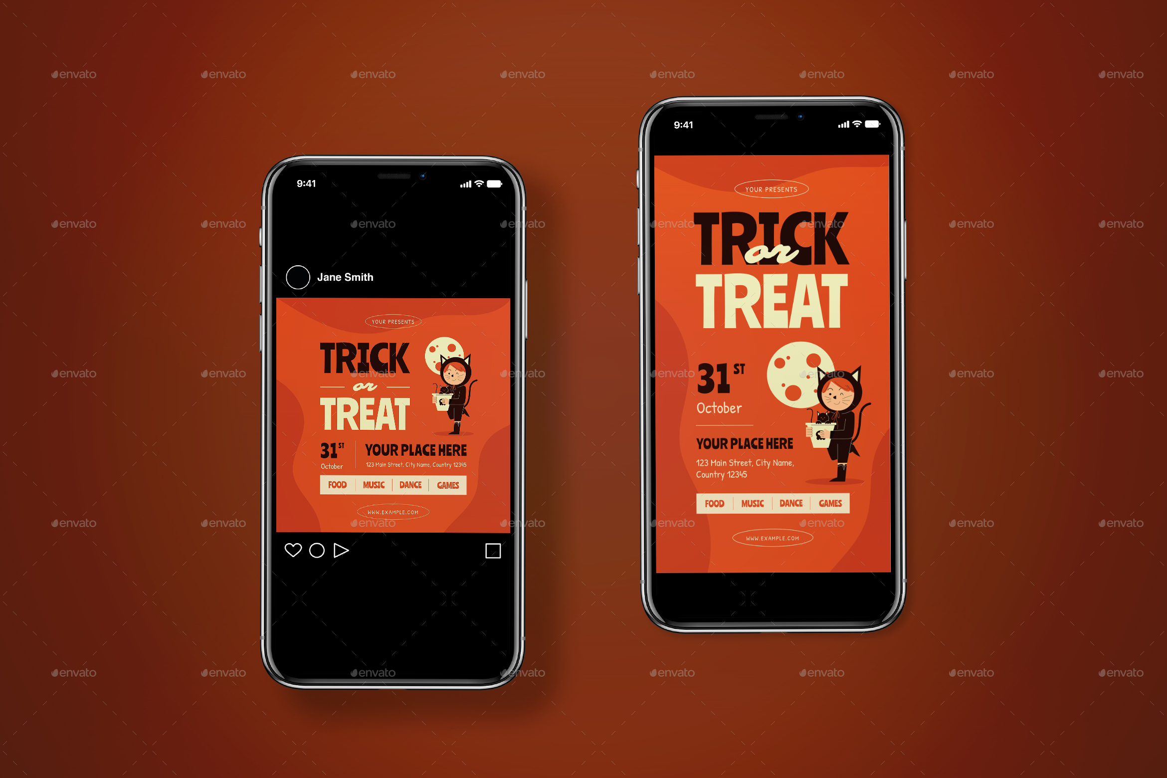 Trick or Treat Flyer Set, Print Templates | GraphicRiver