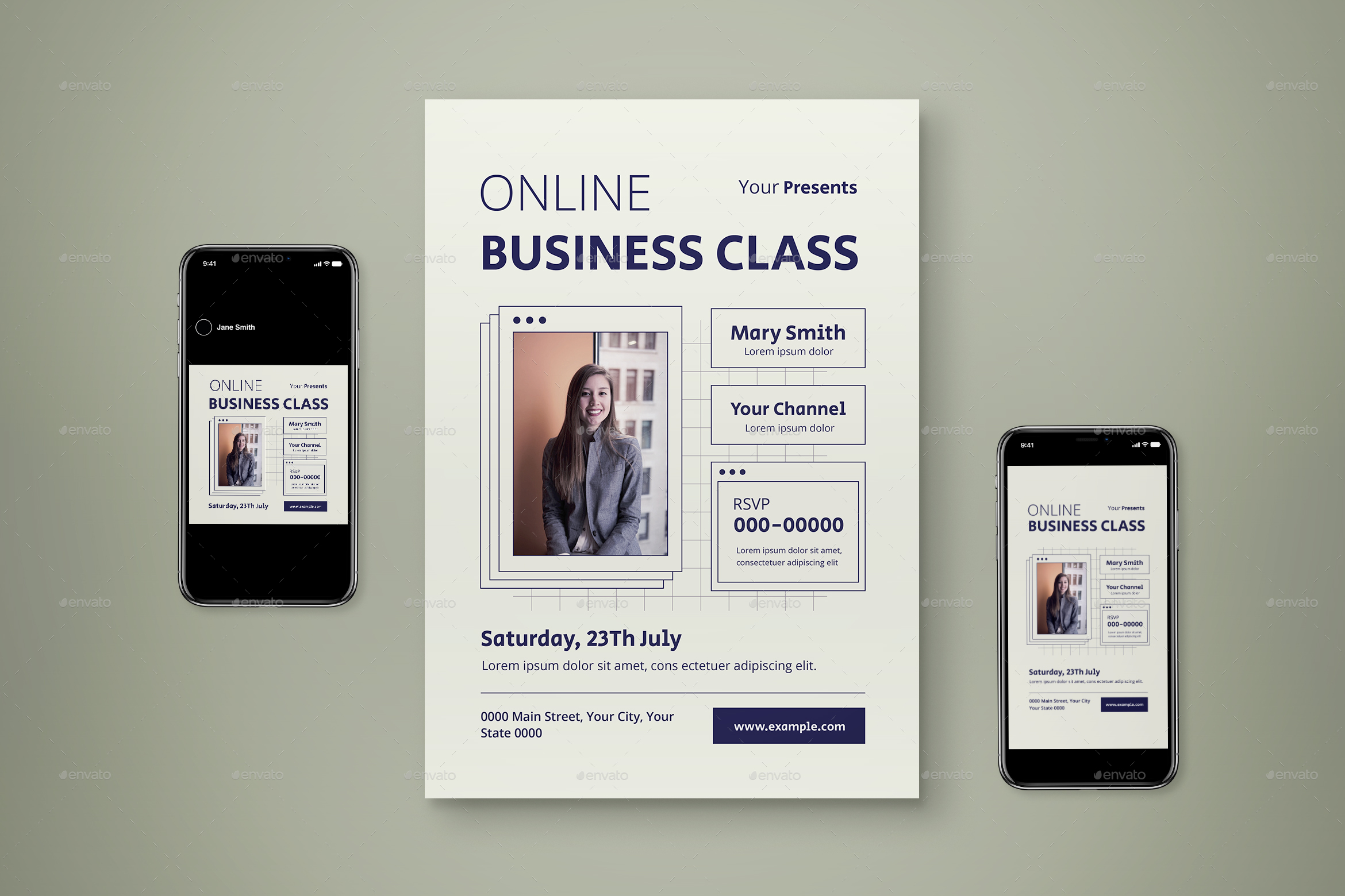 Business Class Flyer Set, Print Templates | GraphicRiver