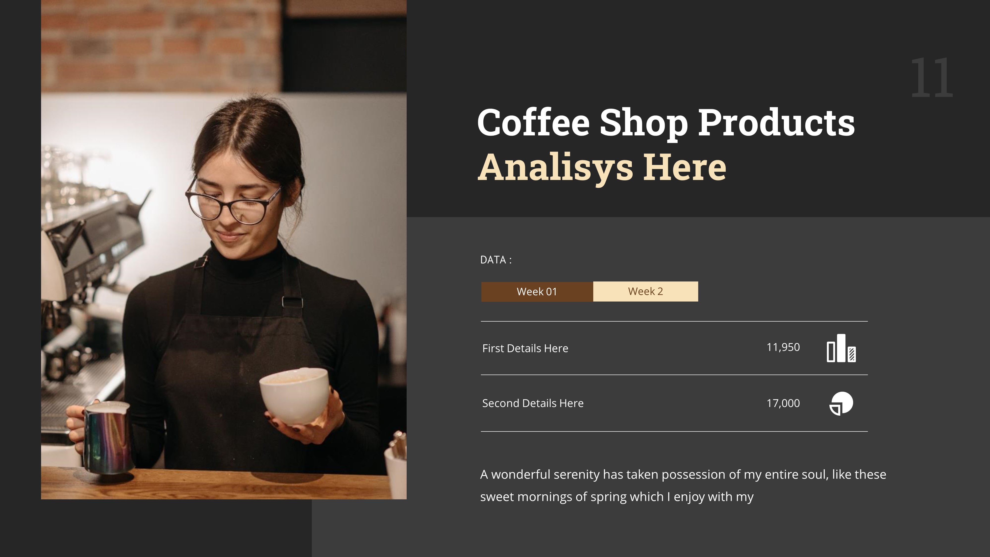 Coffee Shop Google Slide Template Presentation, Presentation Templates