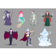 Set of Cartoon Fantasy Characters for RPG Game, Vectors | GraphicRiver