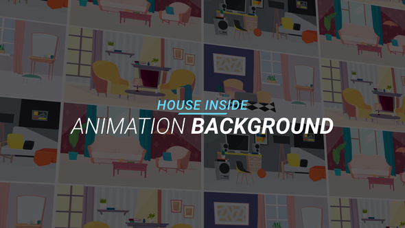 House inside - Animation background, After Effects Project Files ...