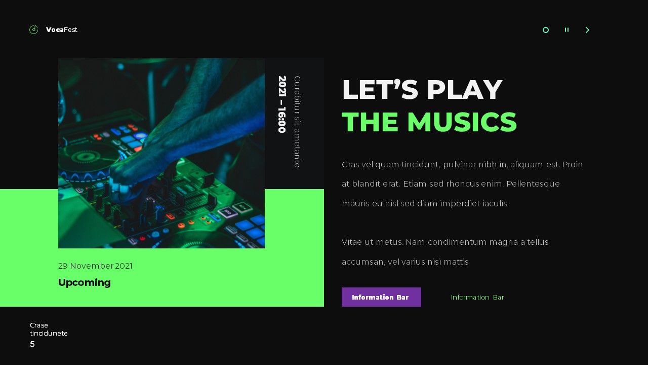 Vocafest - Music Promotion Template, Presentation Templates | GraphicRiver