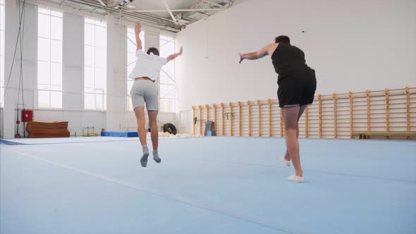 Cartwheel and Tripple Back Flip Are Made By Man and Boy, Steadicam ...