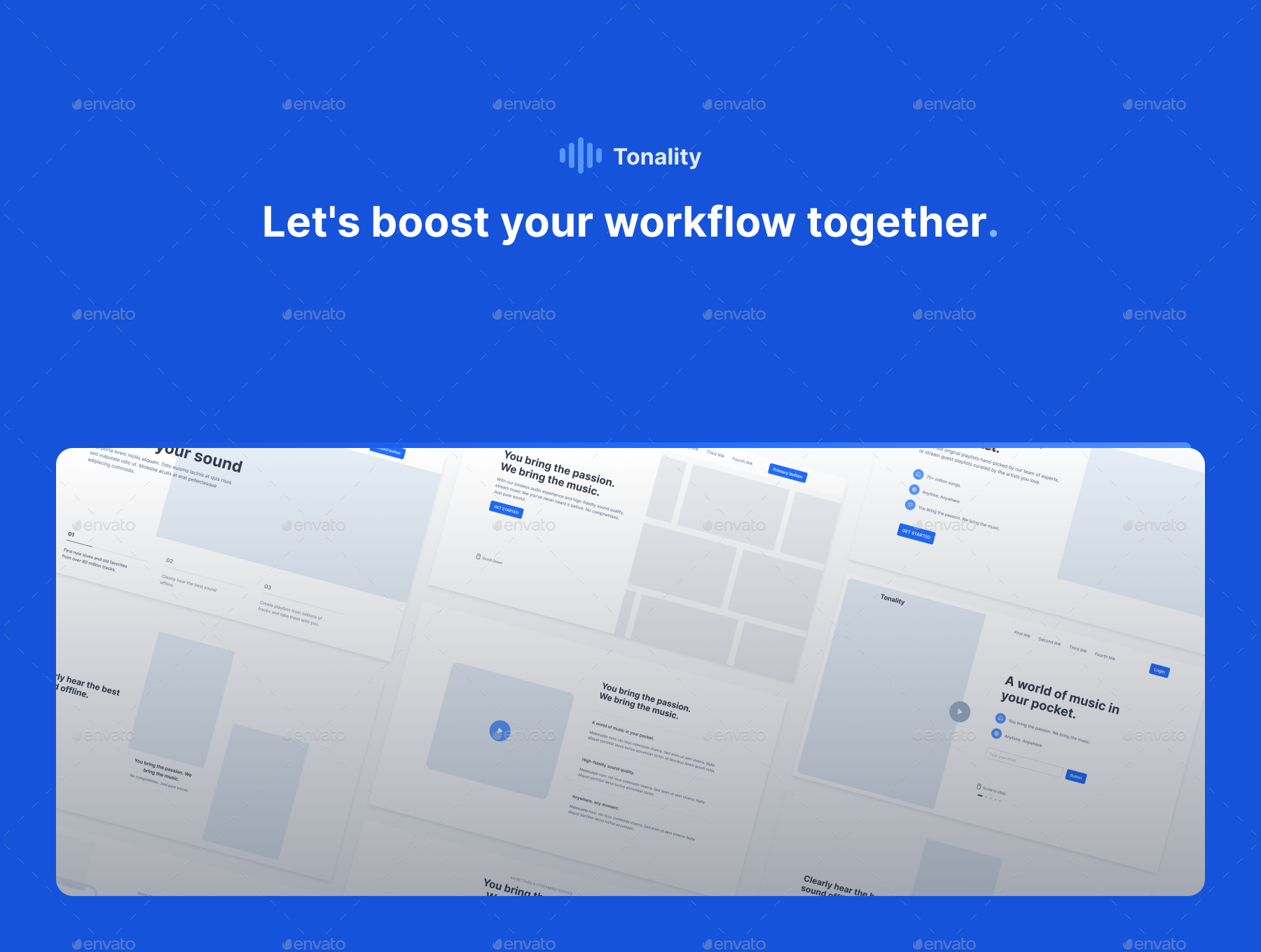 Tonality Wireframe Kit, Web Elements | GraphicRiver