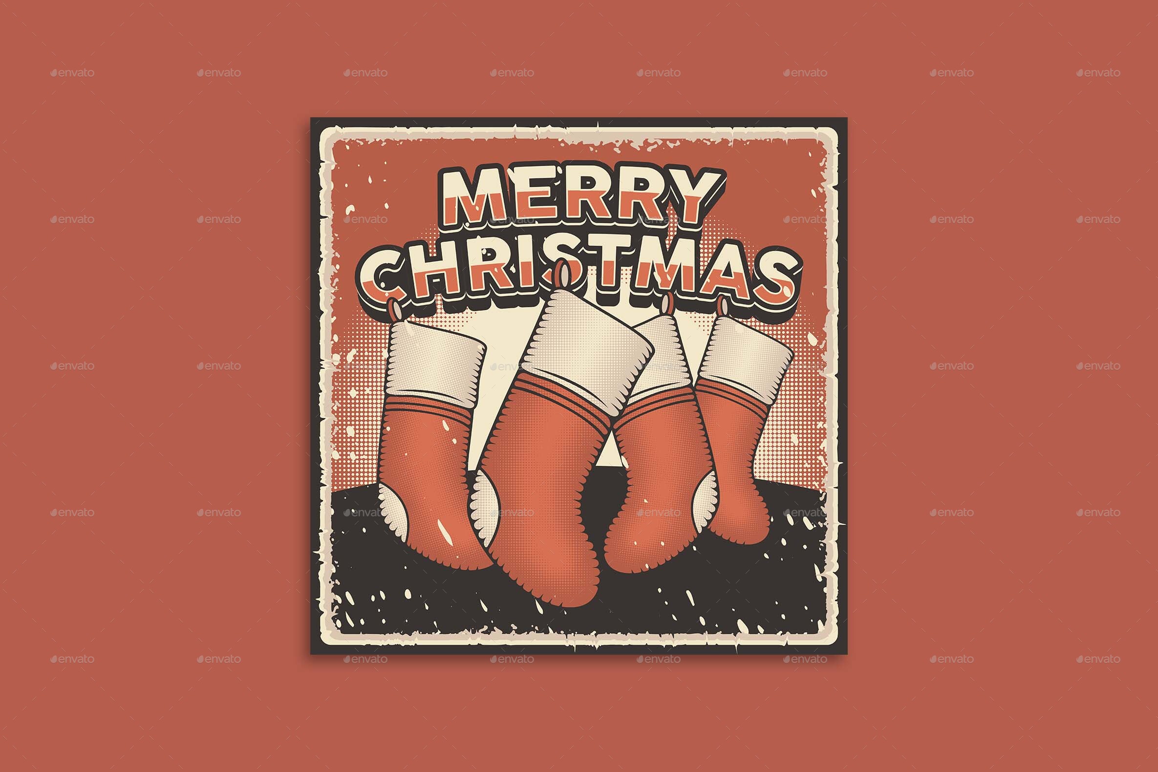 5 Vector Images of Retro Christmas Poster by utixgrapix | GraphicRiver
