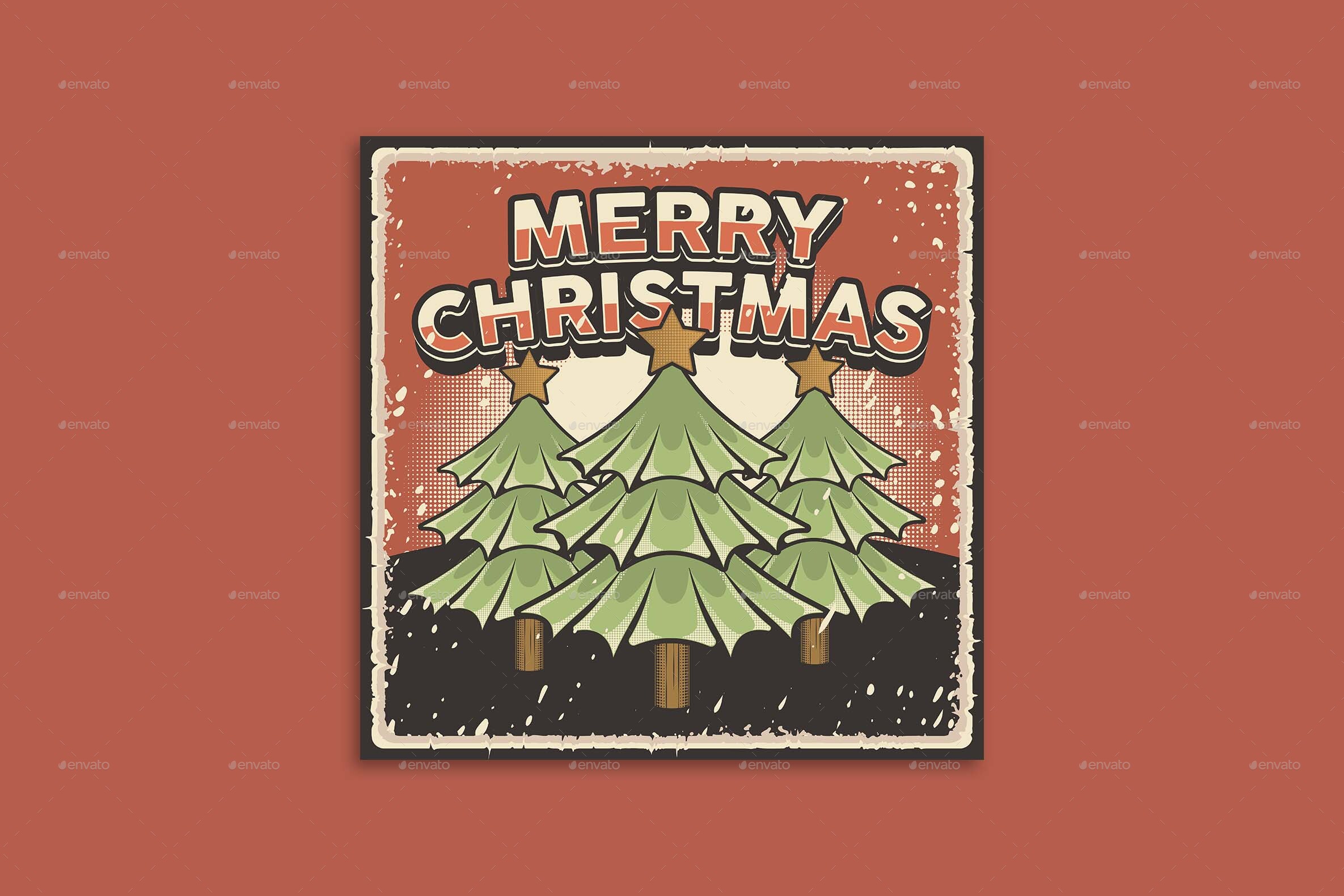 5 Vector Images of Retro Christmas Poster by utixgrapix | GraphicRiver