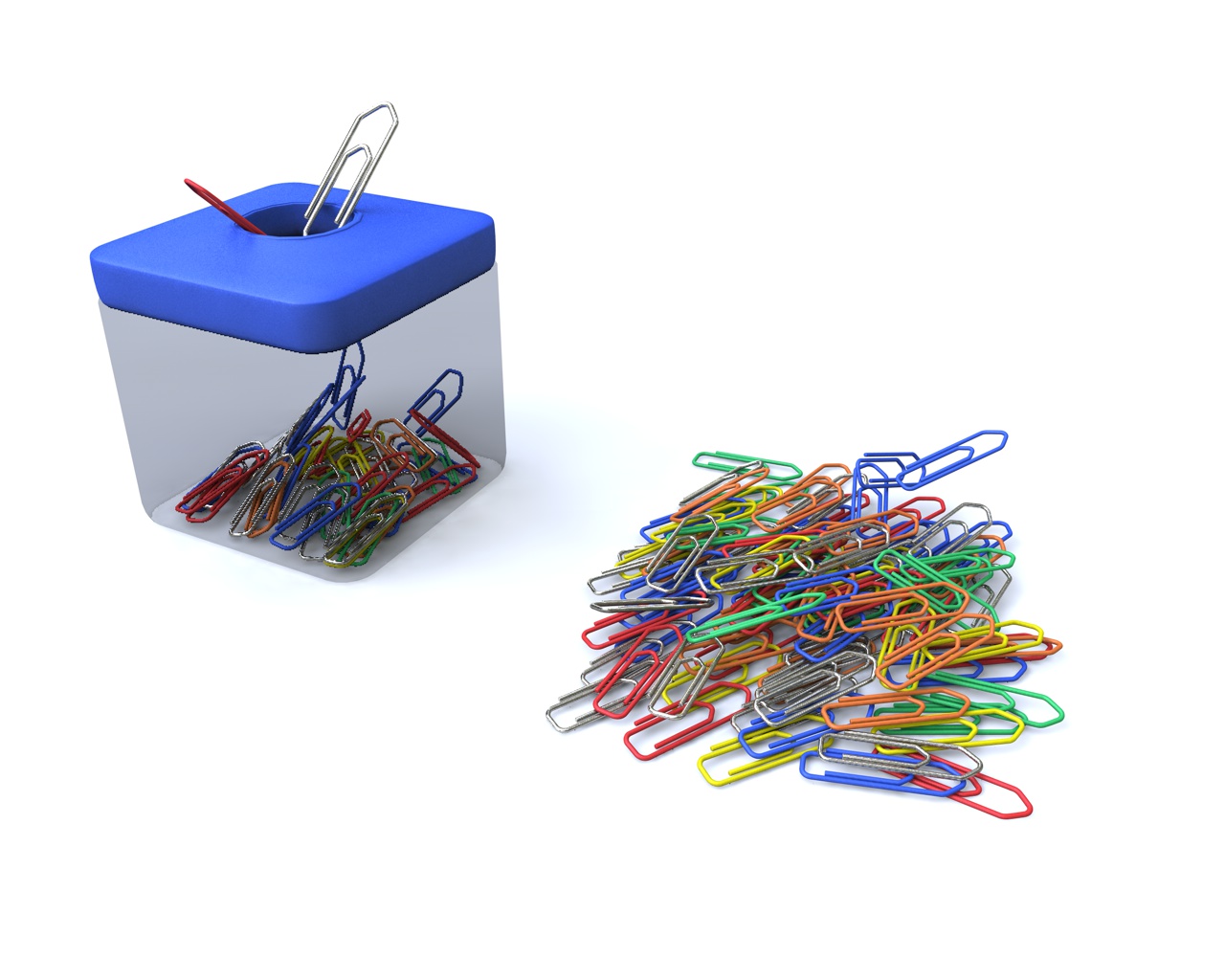 Paper Clip Box v2 3D Model by TurboCG | 3DOcean