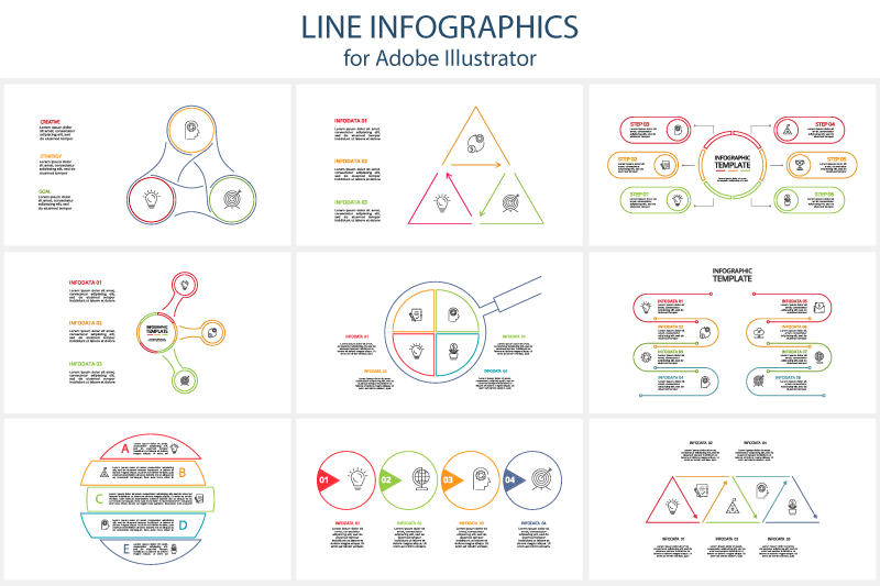 Line Animated Infographics by Nizhnik | GraphicRiver