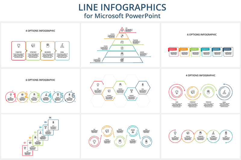 Line Animated Infographics by Nizhnik | GraphicRiver