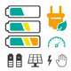 Battery Recycling Pictograms Set, Vectors | GraphicRiver