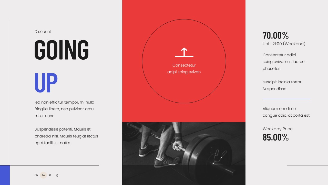 RAGE - Sport Wear Promotion Google Slide Template, Presentation Templates