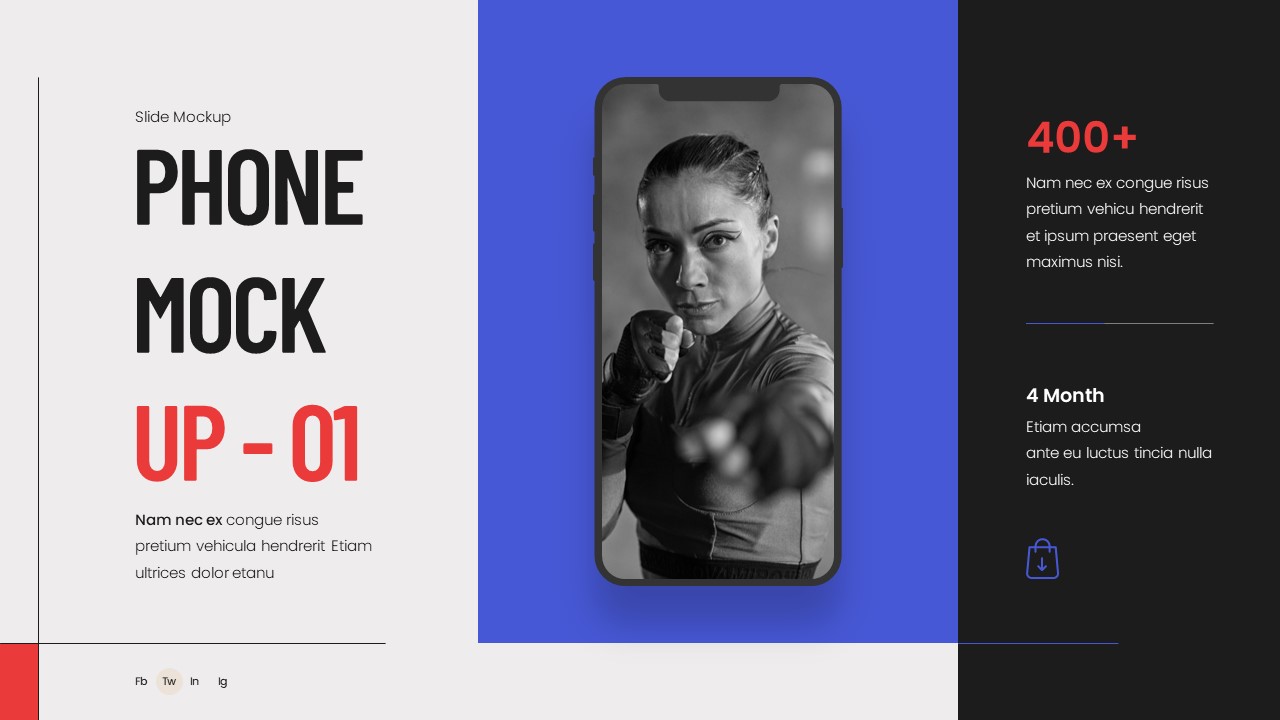 RAGE - Sport Wear Promotion Google Slide Template, Presentation Templates