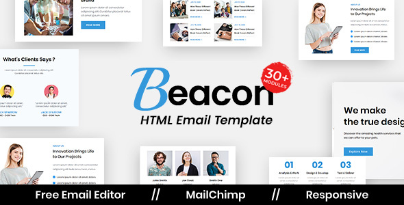 Beacon Agency - Multipurpose Responsive Email Template by AumFusion