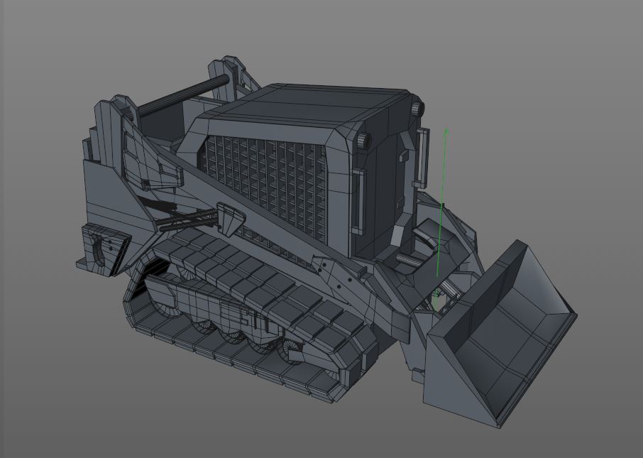 Compact track loader 3d model by TurboCG | 3DOcean