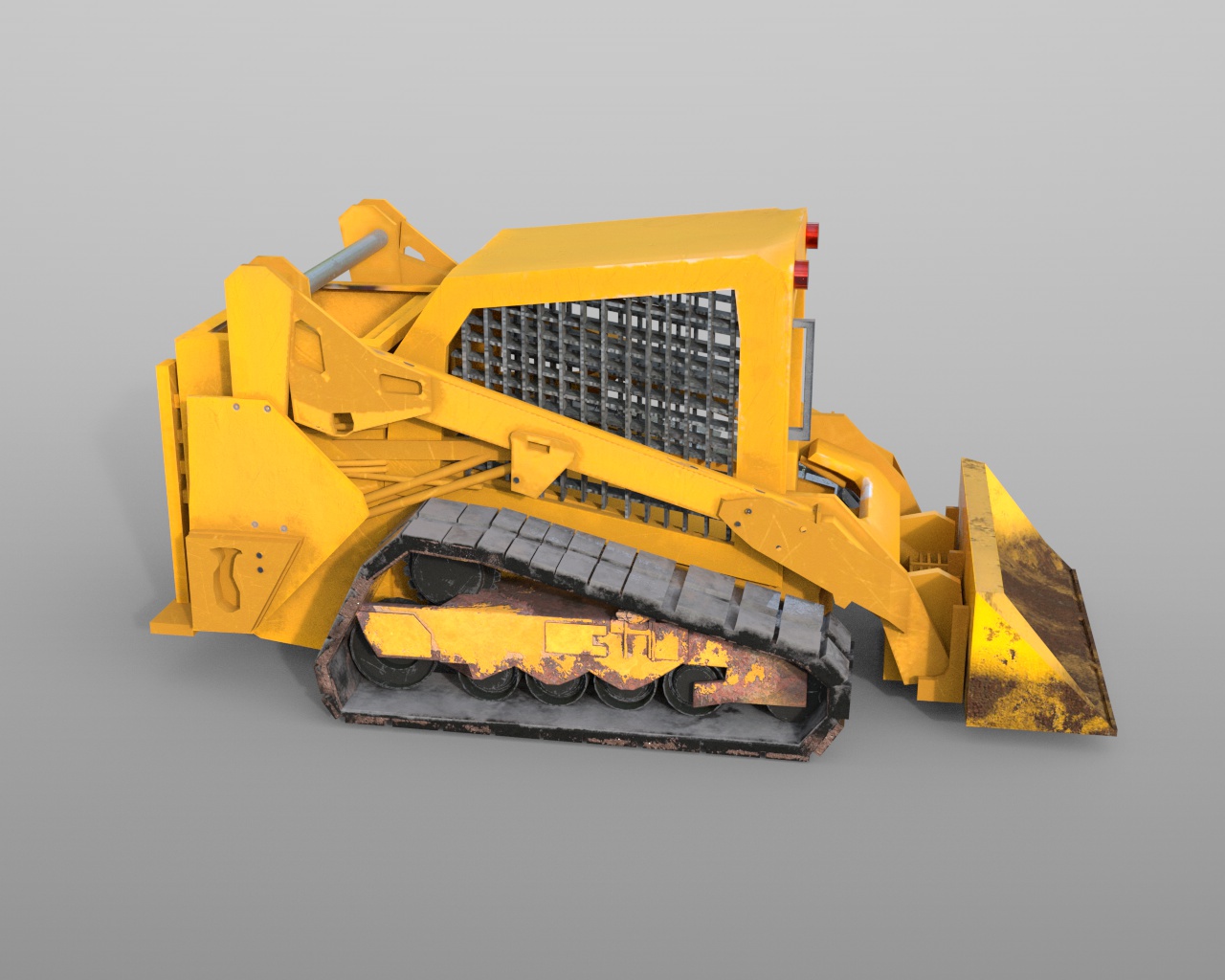 Compact track loader 3d model by TurboCG | 3DOcean