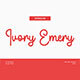 Ivory Emery Script Font, Fonts | GraphicRiver