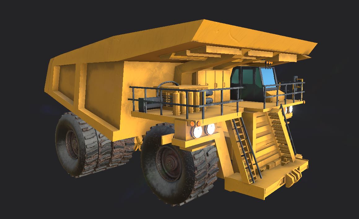 Mining truck 3d model by TurboCG | 3DOcean