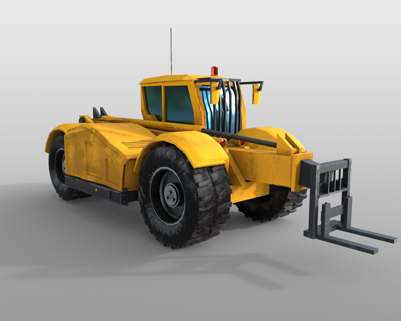 Telehandler 3d model by TurboCG | 3DOcean