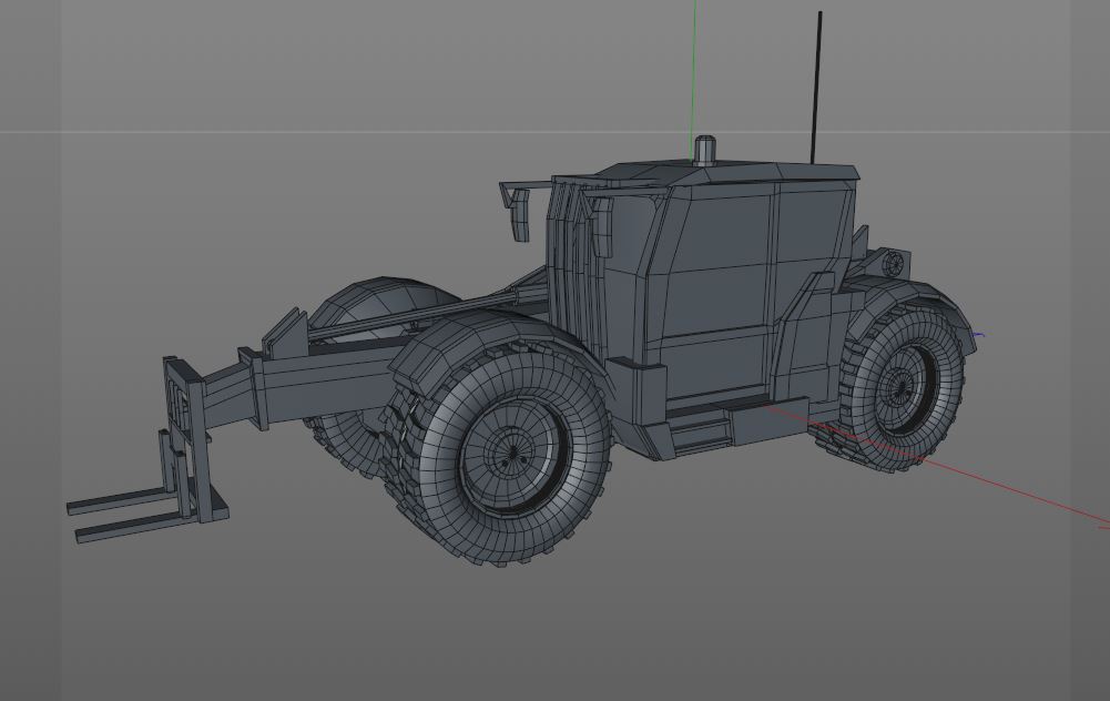 Telehandler 3d model by TurboCG | 3DOcean