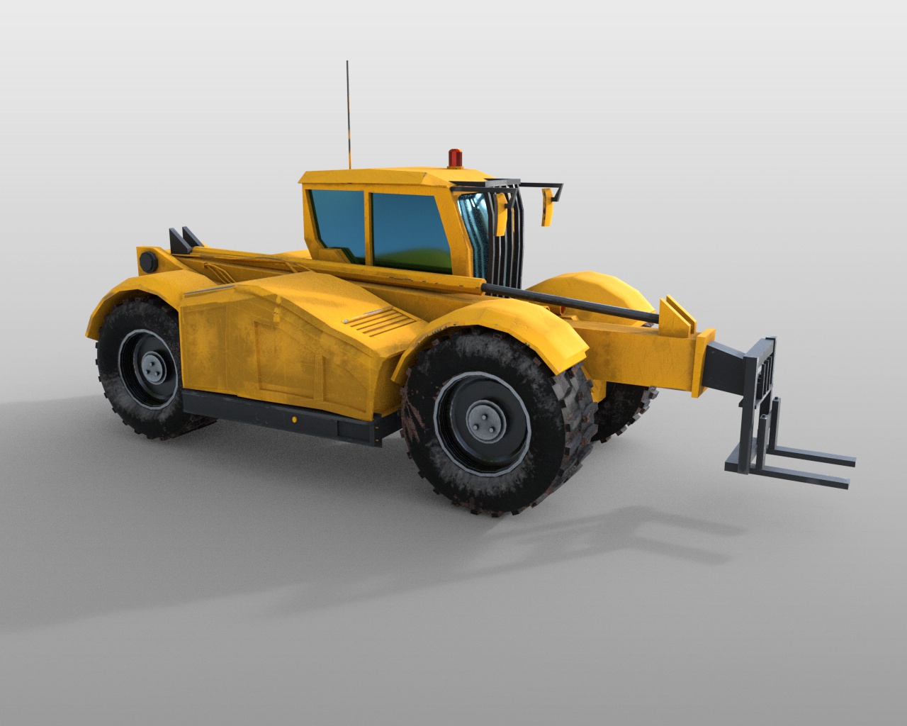 Telehandler 3d model by TurboCG | 3DOcean