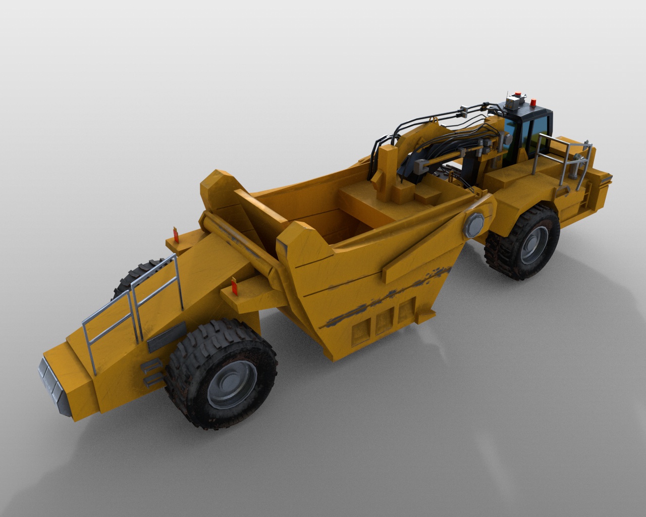 Wheel scraper 3d model by TurboCG | 3DOcean