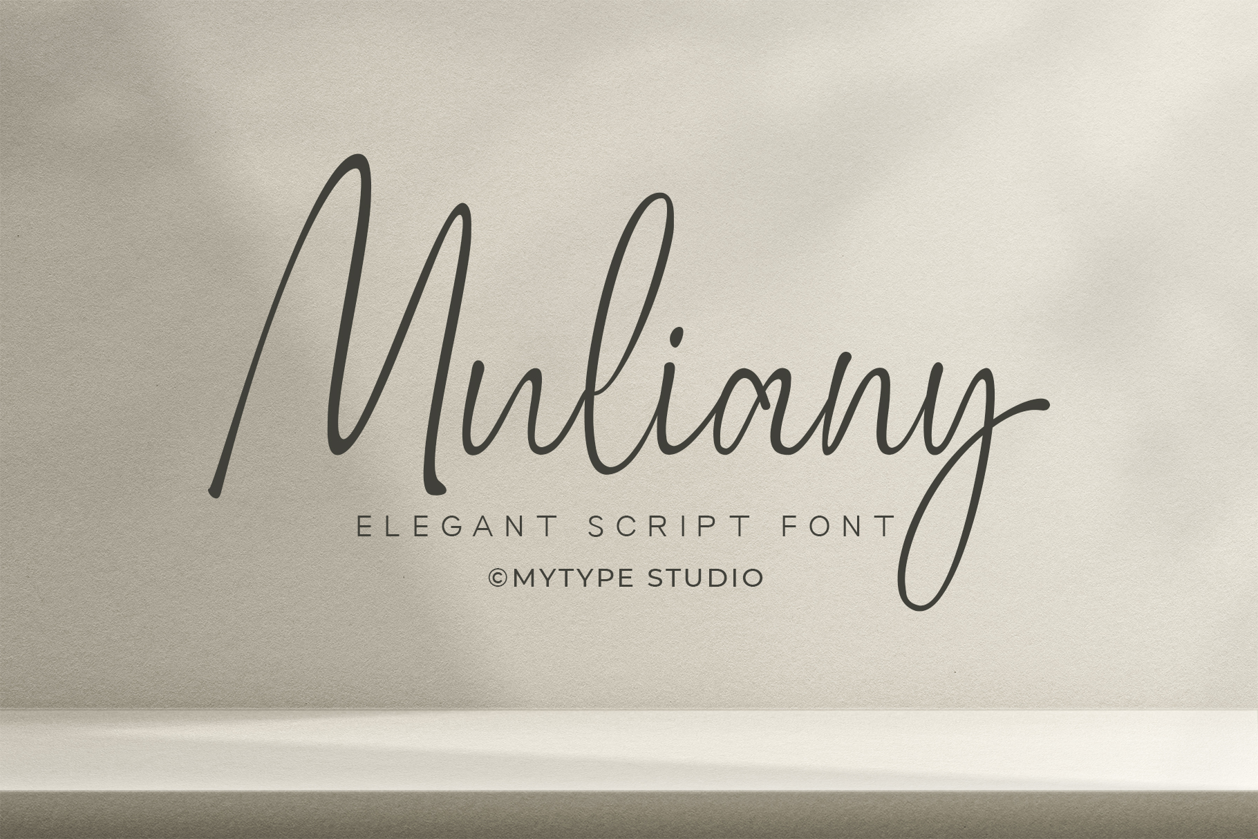 Muliany - Script Typeface, Fonts | GraphicRiver