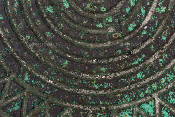 Industrial background of manhole metal surface Stock Photo by ...