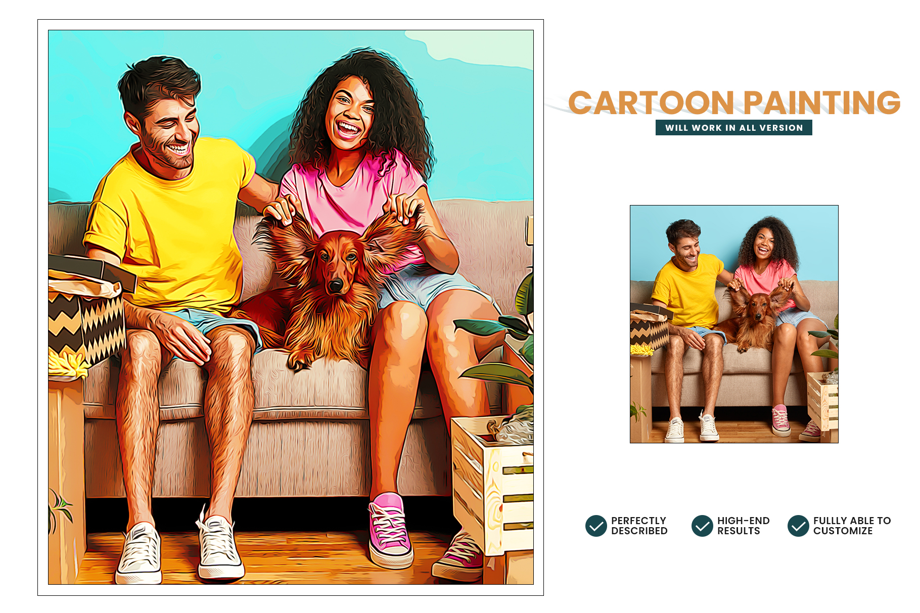 Cartoon Painting Effect, Add-ons | GraphicRiver