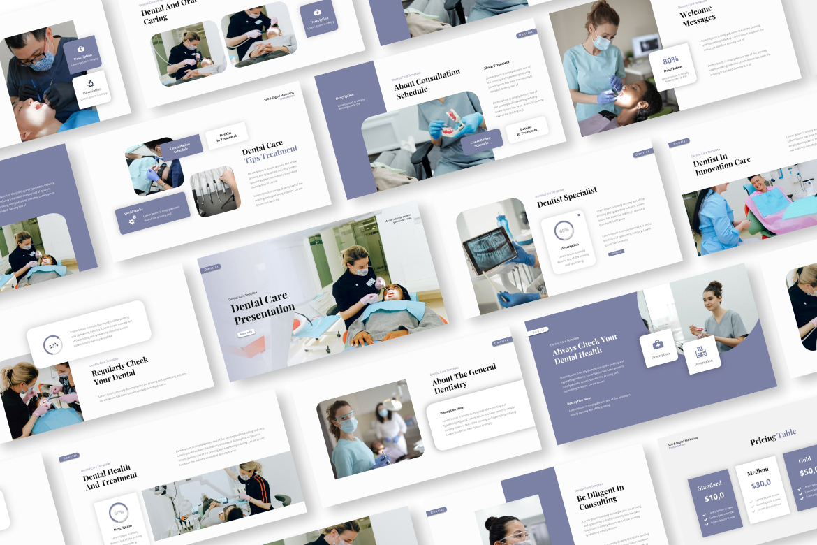 Dental Care Powerpoint Presentation Template, Presentation Templates
