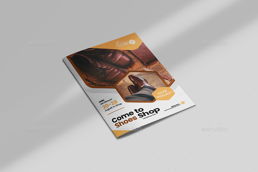 Shoes Bifold Brochure, Print Templates | GraphicRiver