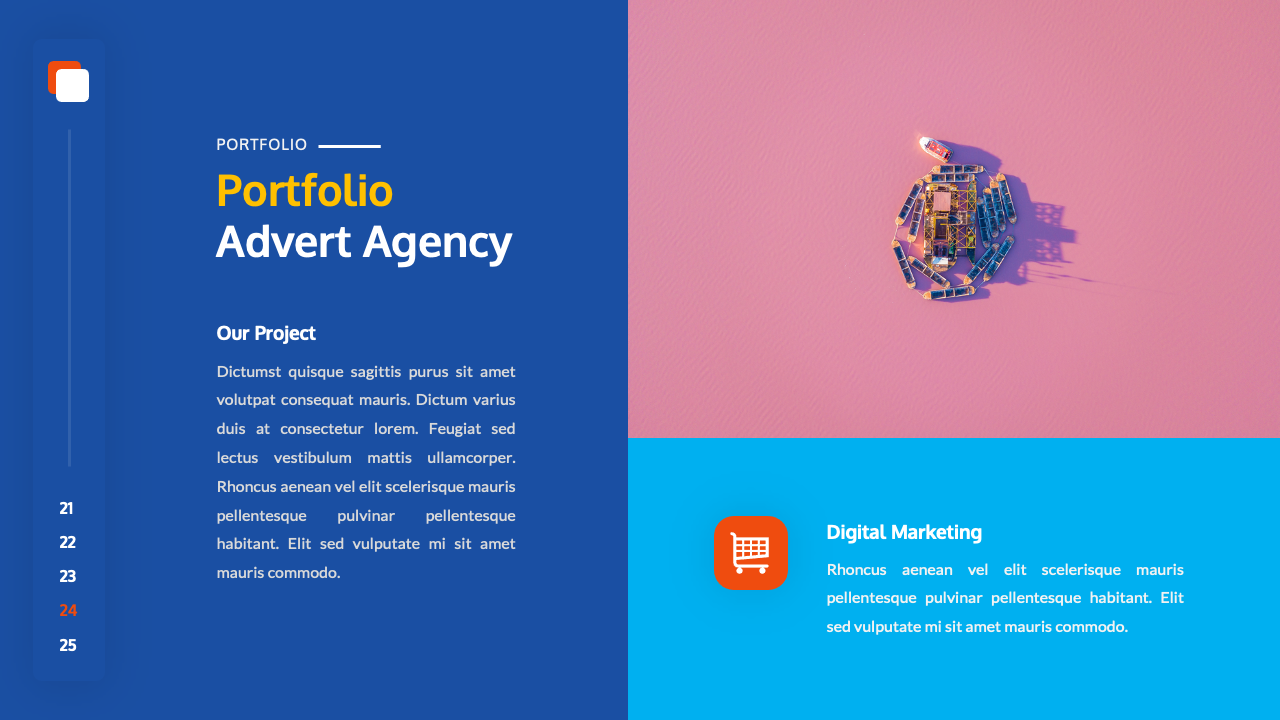 Advert - Advertising Marketing PowerPoint Template, Presentation Templates