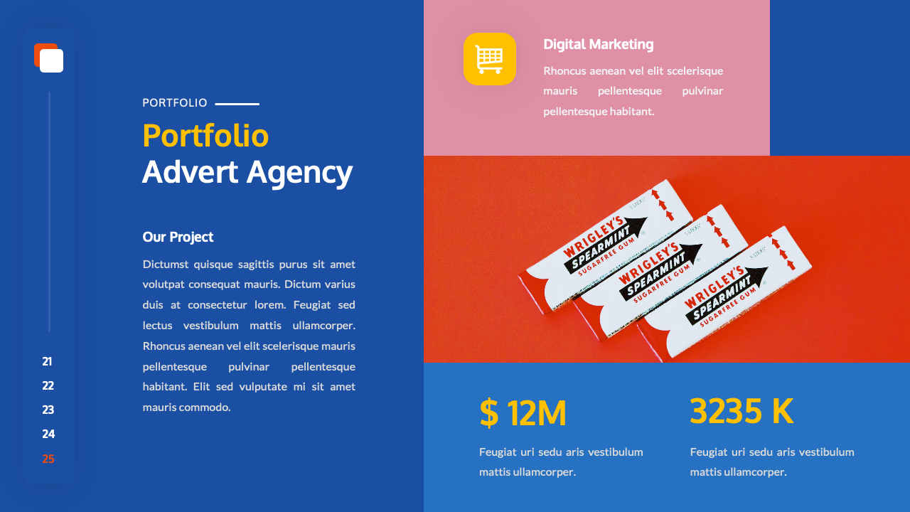 Advert - Advertising Marketing PowerPoint Template, Presentation Templates